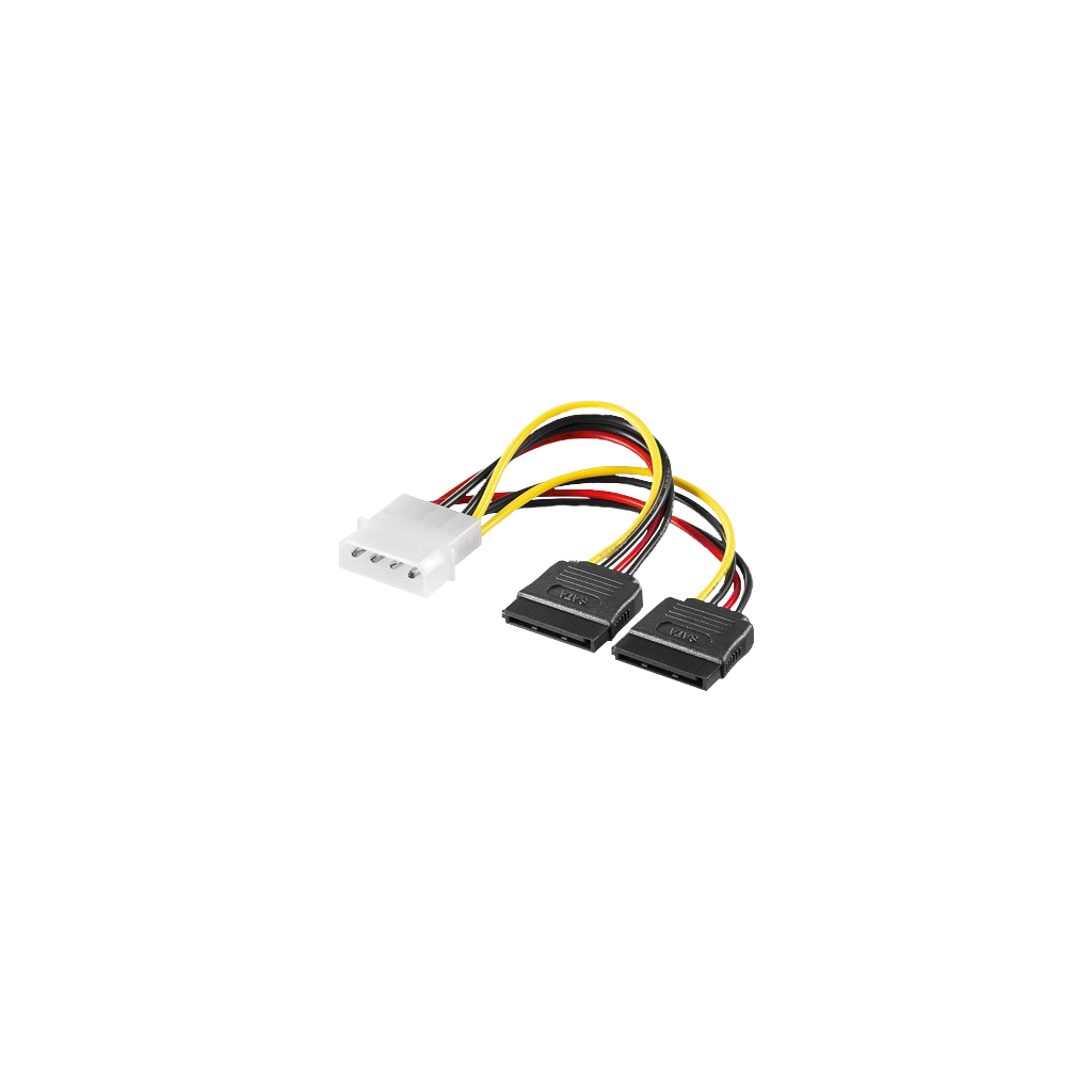 Molex til 2 x SATA Adapter